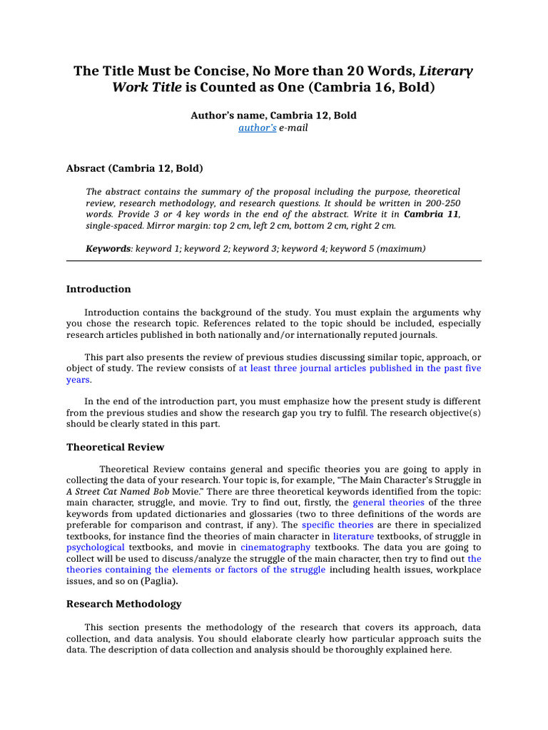 Seminar Proposal Structure and Guidelines | PDF | Methodology | Data