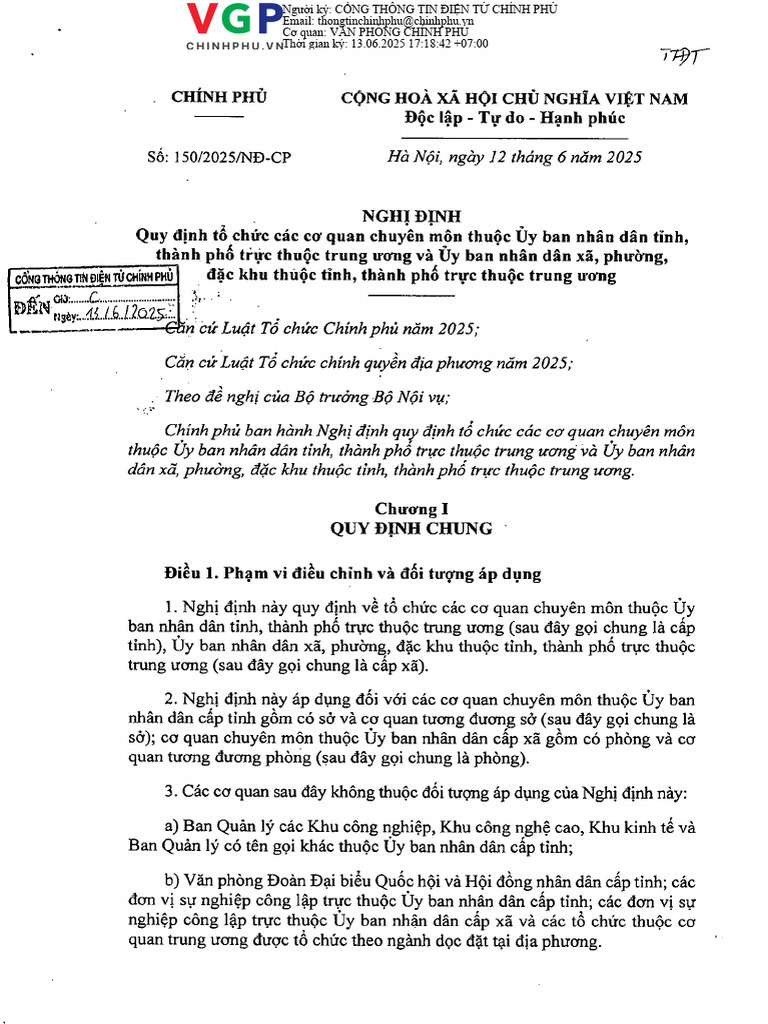 150-Quy Dinh Cac To Chuc Chuyen Mon Truc Thuoc Tinh, Xa | PDF