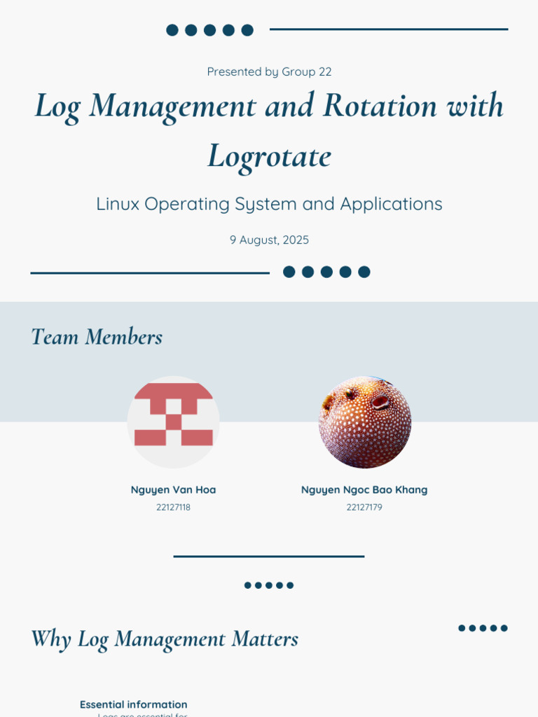Log Management and Rotation With Logrotate | PDF | Computer File | Linux