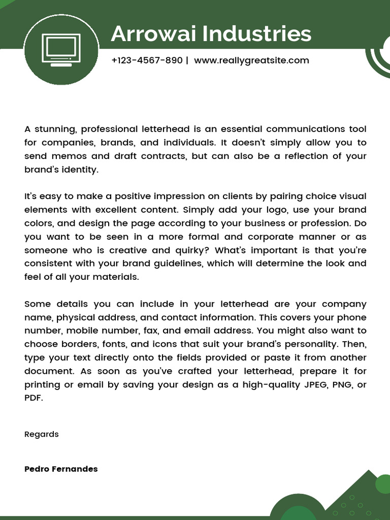 Professional Letterhead Design Guide | PDF