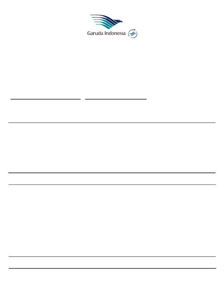 Garuda Indonesia Electronic Ticket Receipt | PDF