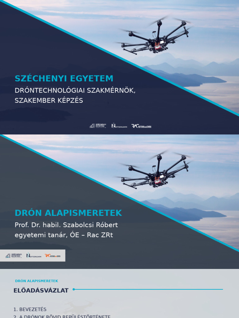 2025-02-08 Szabolcsi Róbert - SZE - Drón - Alapismeretek | PDF