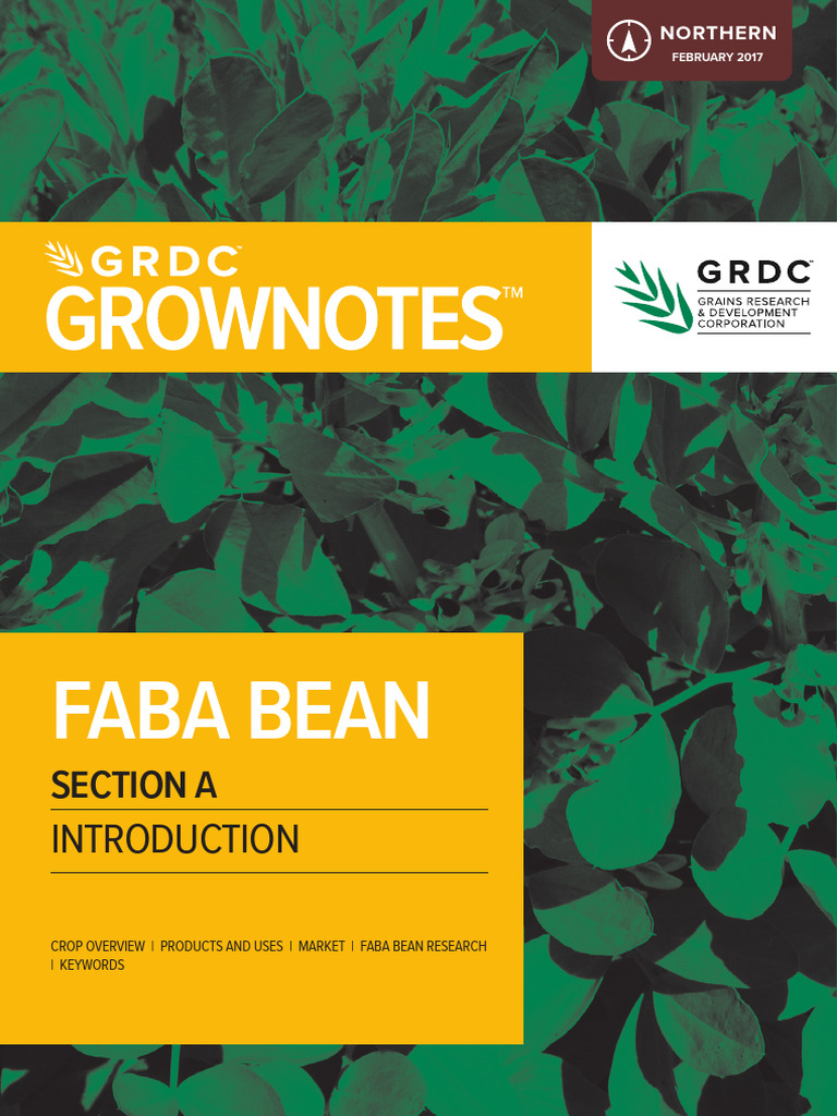 GrowNote Faba Bean North 0 Introduction | PDF | Legume | Crop Rotation