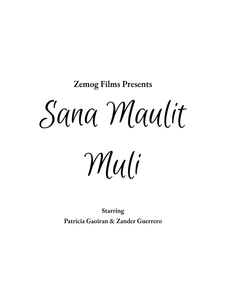 Sana Maulit Muli: Film Overview | PDF