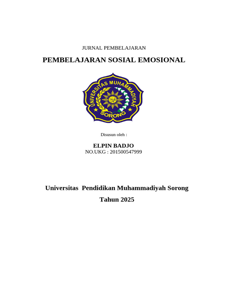 Jurnal Pembelajaranku Modul 1 Pembelajaran Sosial Dan Emosional | PDF