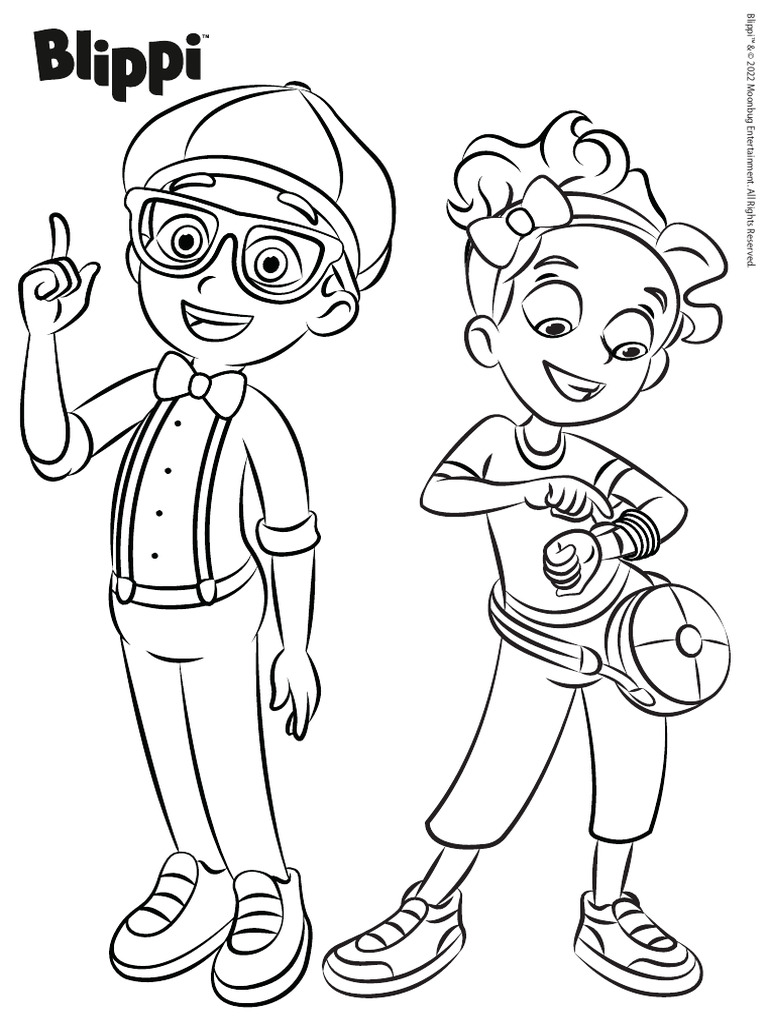 Blippi Coloring Sheet4 | PDF