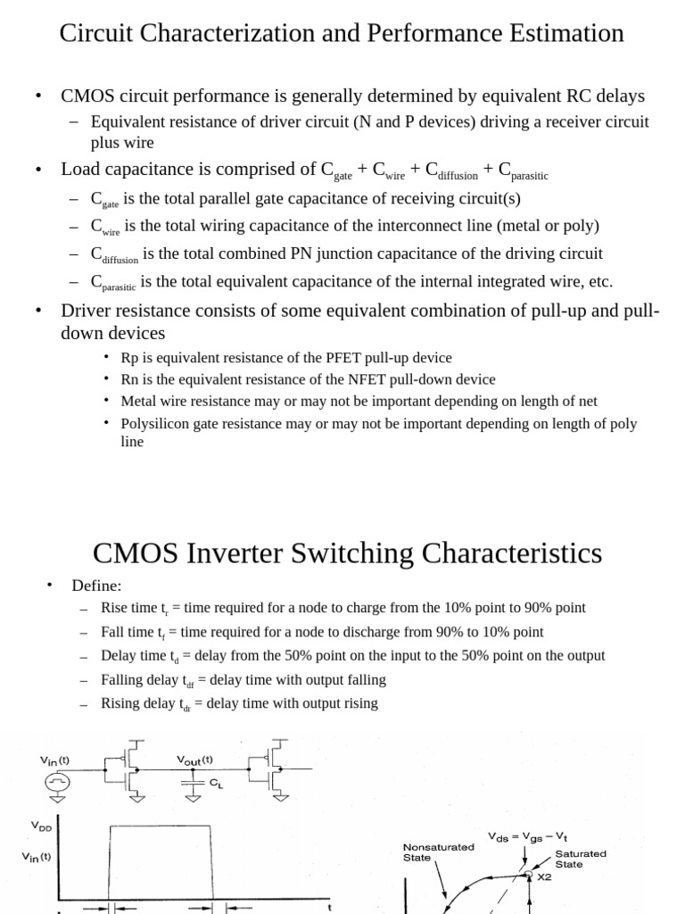 CMOS Circuit Performance Analysis Guide | PDF | Field Effect Transistor ...