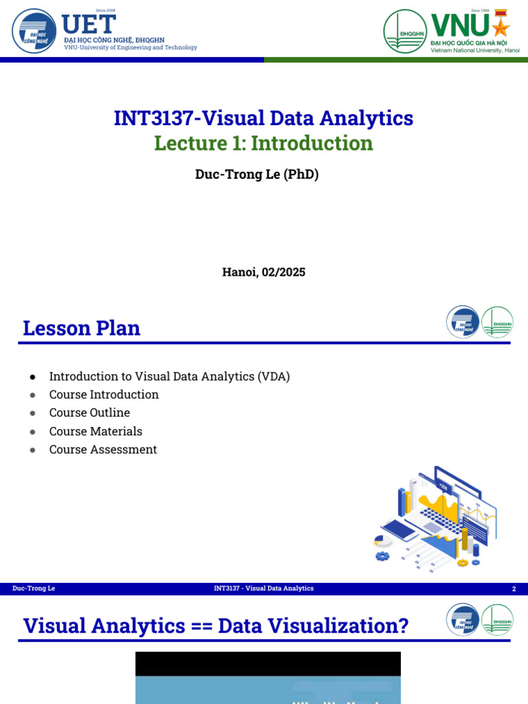 VDA Lecture 1 Introduction | PDF | Analytics | Data Analysis
