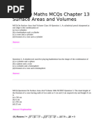 Class 10 Surface Area & Volume Questions | PDF | Sphere | Volume