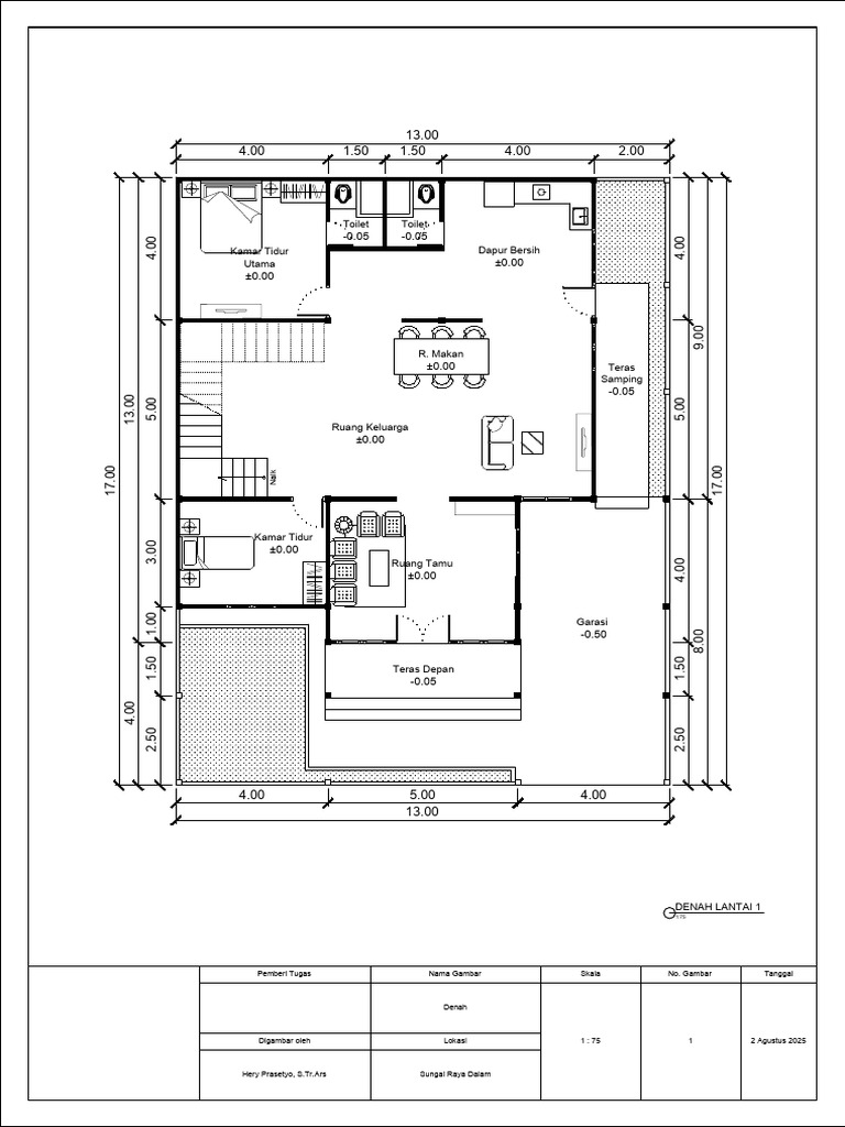 Denah Rumah Lokasi Serdam | PDF