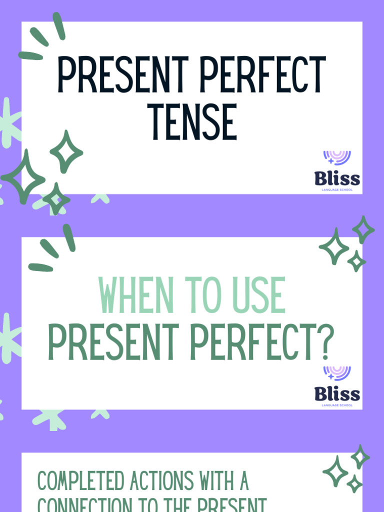Present Perfect Tense Explained | PDF