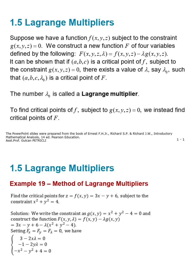 Chapter1 PartialDerivatives Part | PDF | Mathematical Analysis | Applied Mathematics