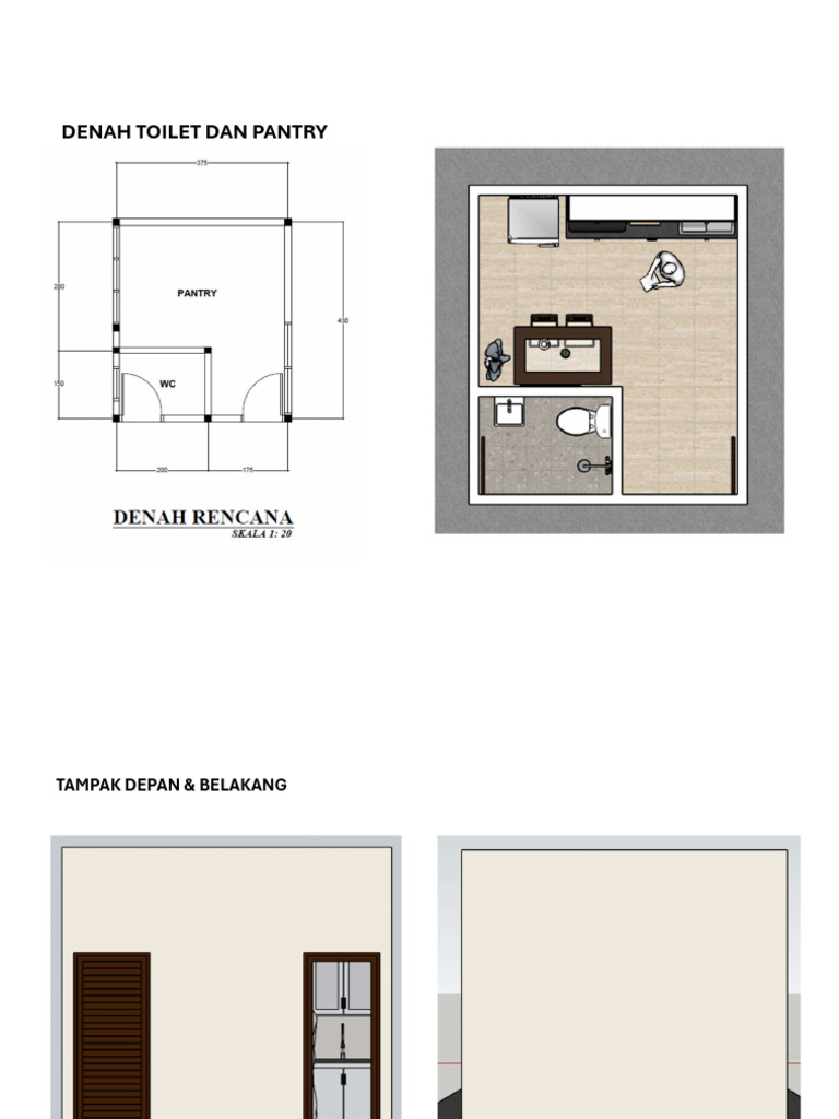 Gambar Pantry Dan Toilet | PDF