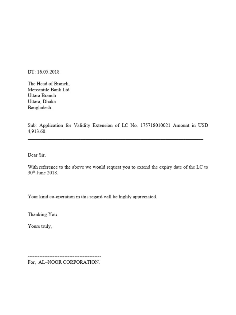 Validity Extention | PDF