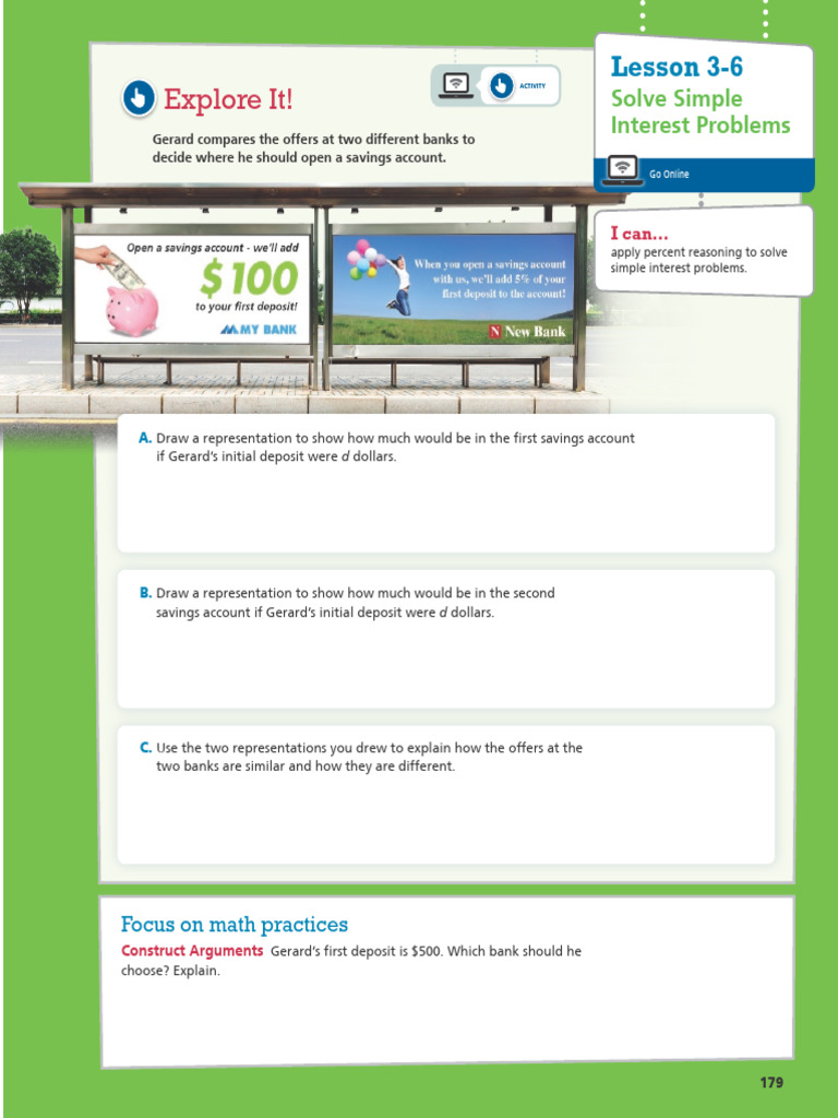 Topic 3 ANALYZE AND SOLVE PERCENTS | PDF | Interest | Interest Rates