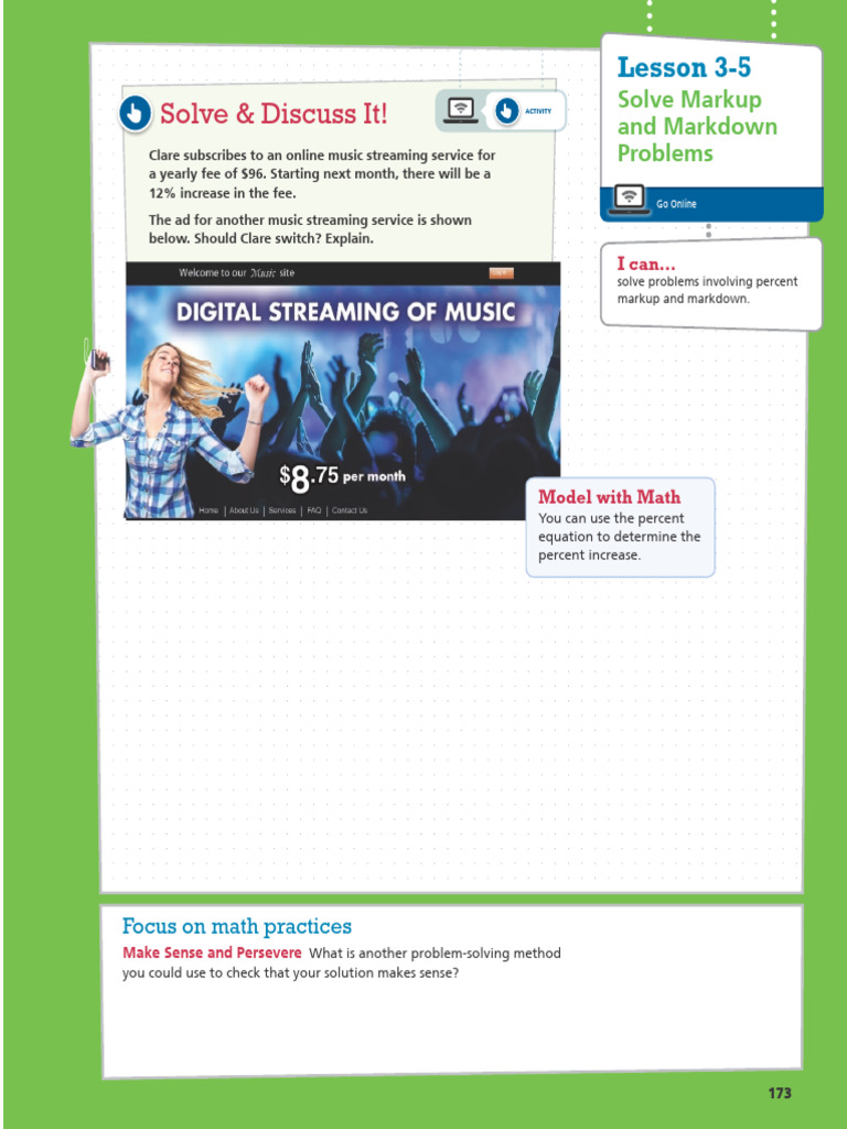 Topic 3 ANALYZE AND SOLVE PERCENTS | PDF | Prices | Taxes