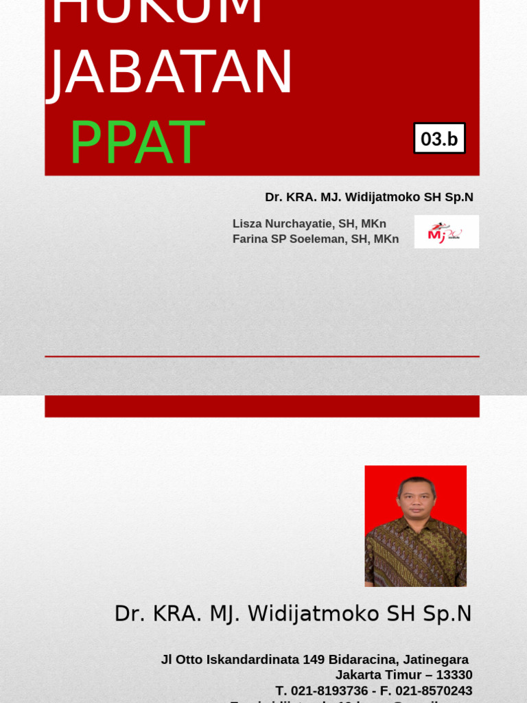 Panduan Lengkap PPAT dan Pendaftaran Tanah | PDF