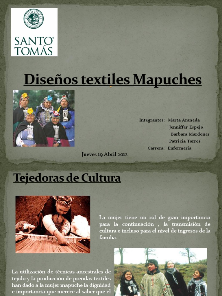 Diseños Textiles Mapuches Pdf Lana Ropa