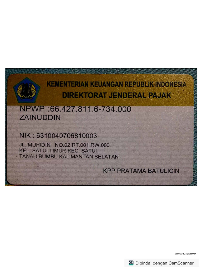 Berkas PPPK Topup Zainuddin Satui | PDF