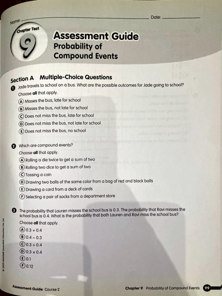 Probability of Compound Events Guide | PDF | Measure Theory ...
