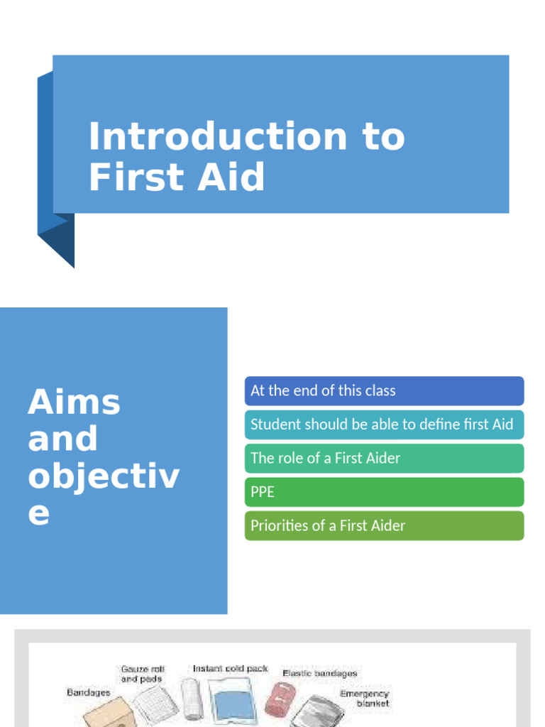 1 Introduction To First Aid | PDF | Personal Protective Equipment ...