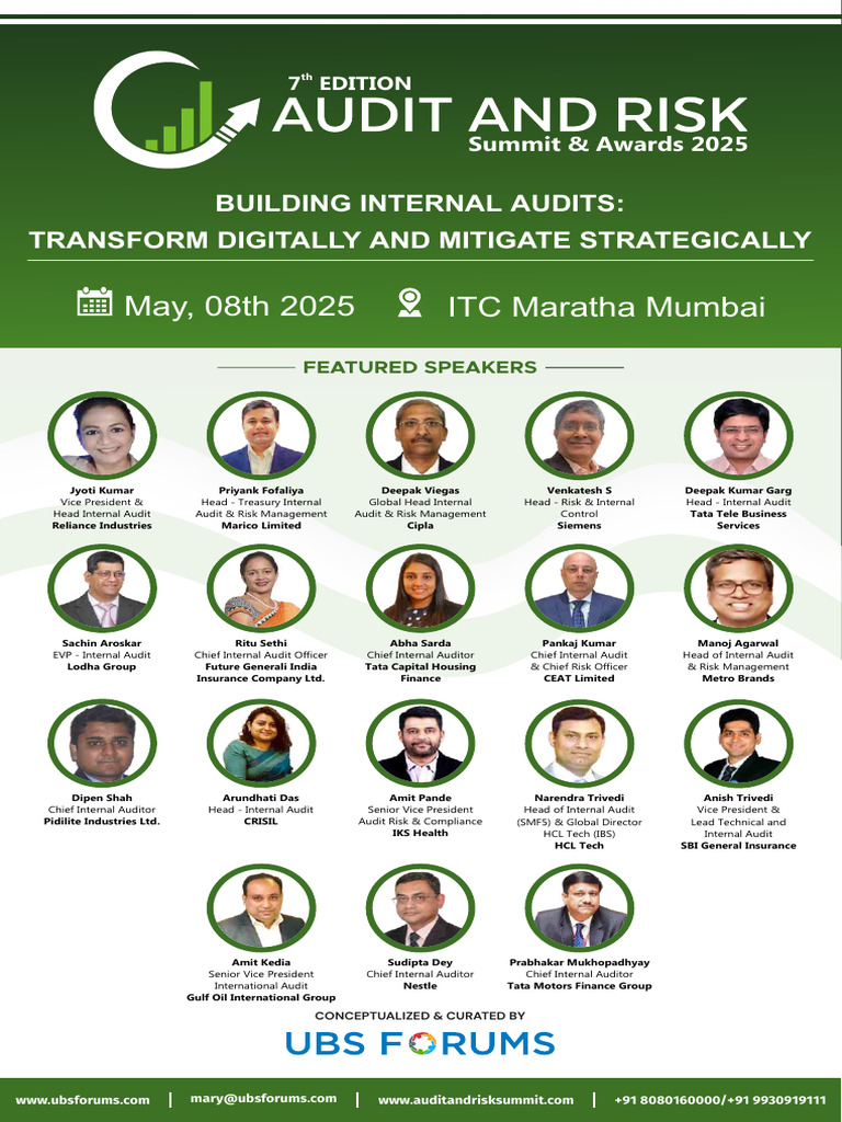 7th Edition Audit and Risk Summit & Awards 2025 - With Registration Form - Compressed | PDF ...