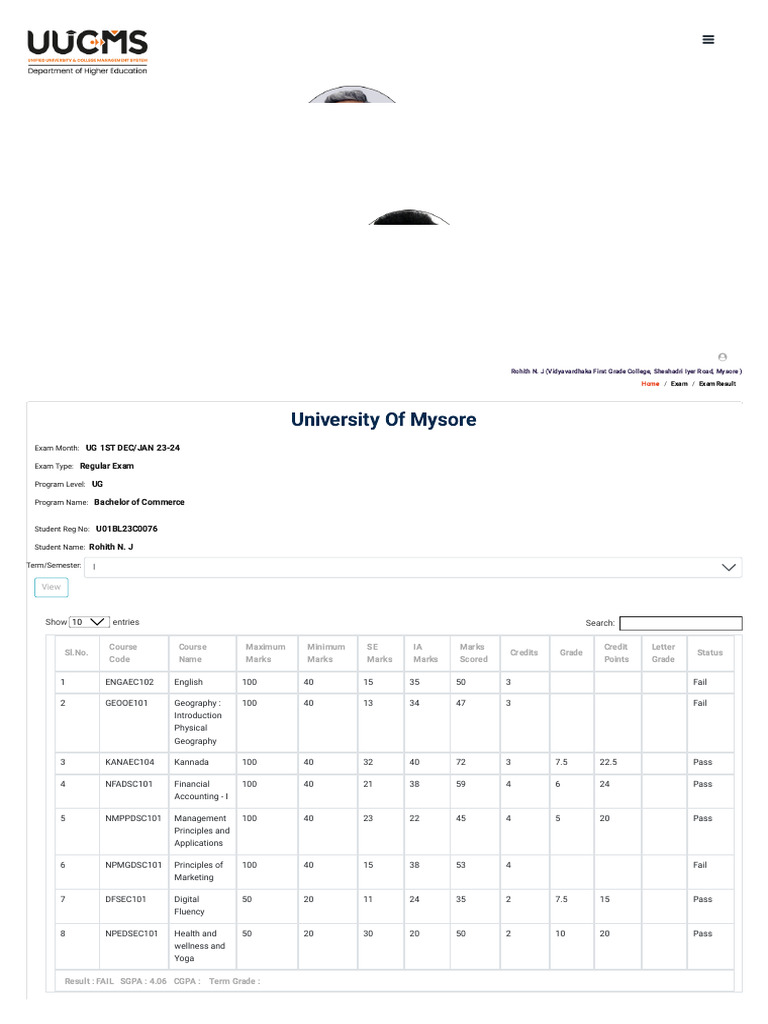 UUCMS - Unified University College Management System | PDF ...