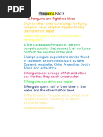 Penguin Facts vs Opinions Game | PDF