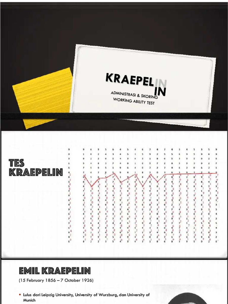 Penelitian Emil Kraepelin dan Tes Mental | PDF