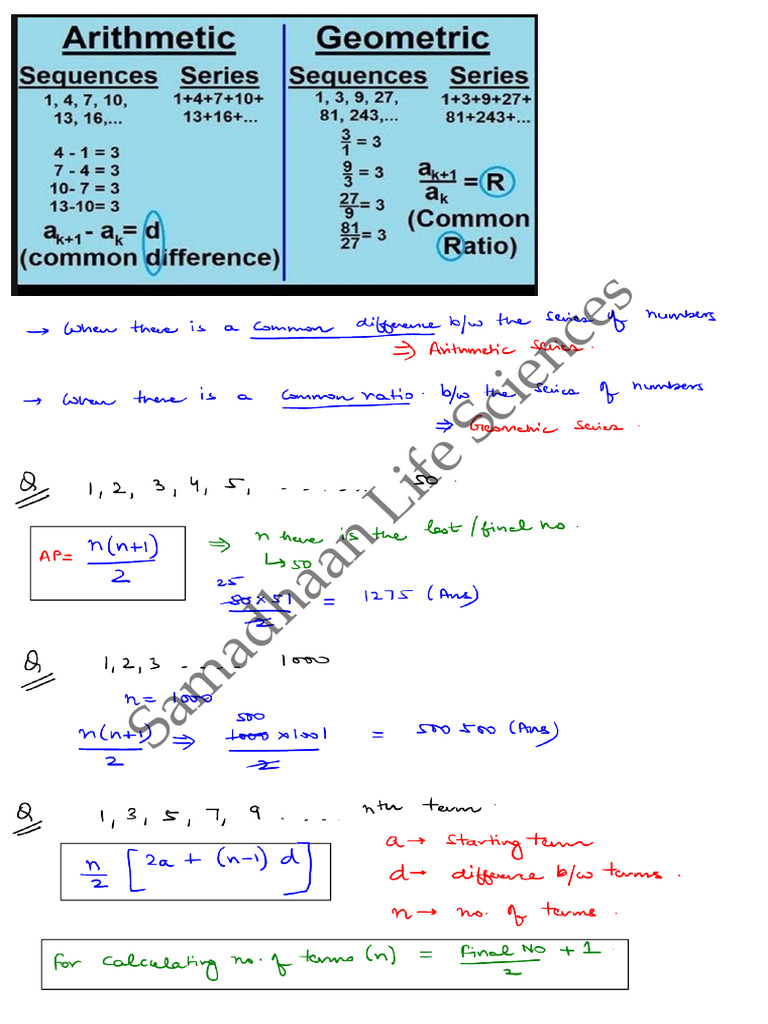 GA 4 Arithmetic Progression | PDF