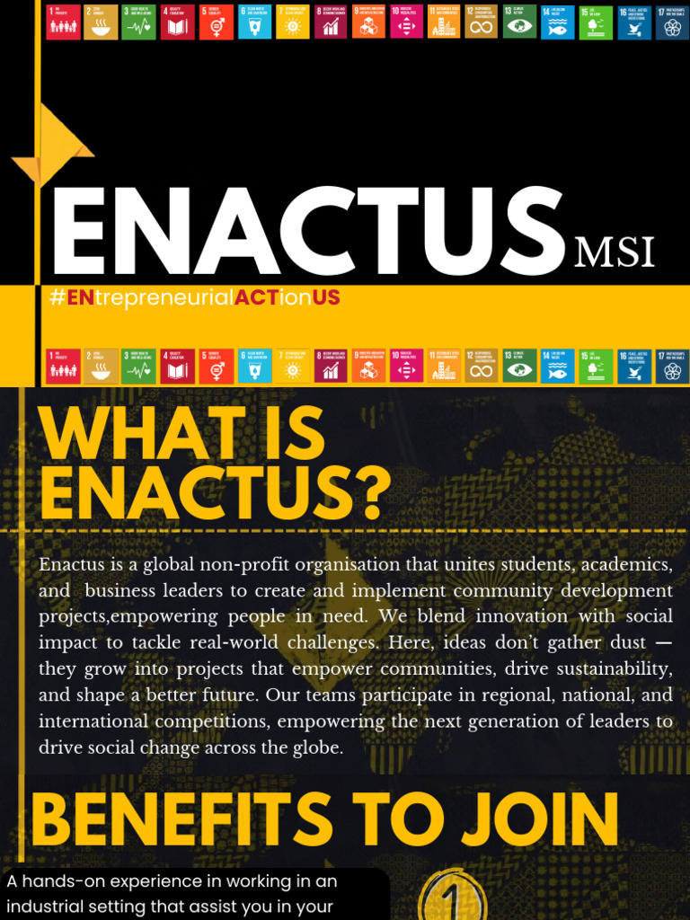 ENACTUS Orientation - PDF - 20250811 - 121525 - 0000 | PDF | Economies