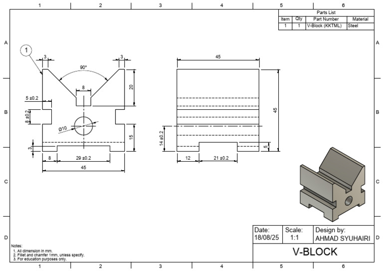 V-Block (KKTML) Drawing v2 | PDF
