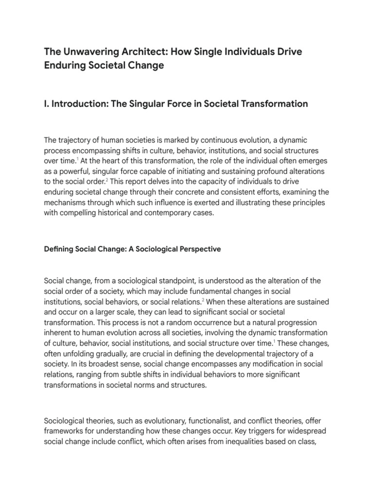 Individuals Driving Societal Change | PDF | World Wide Web | Internet & Web