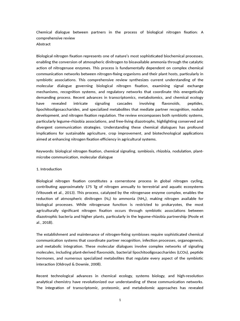 Chemical Dialogue Between Partners in The Process | PDF | Evolution ...