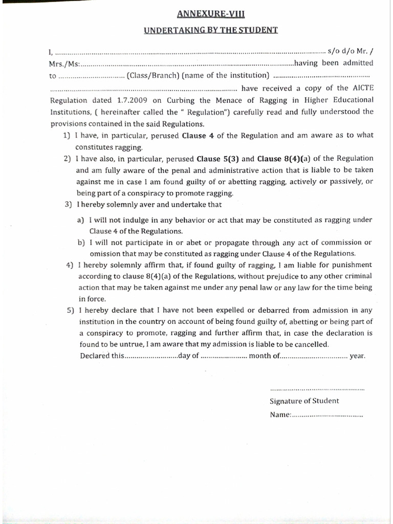 affidavit students | PDF