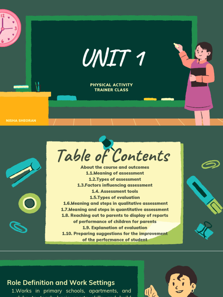 Role Definition and Work Settings Works in Primary Schools, Apartments ...