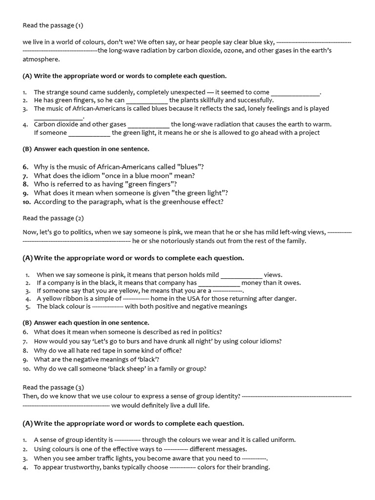 Unit 5 Read the Passage | PDF | Greenhouse Effect
