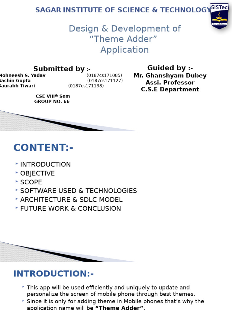 Major Project Presentation New | PDF | Mobile App | Application Software