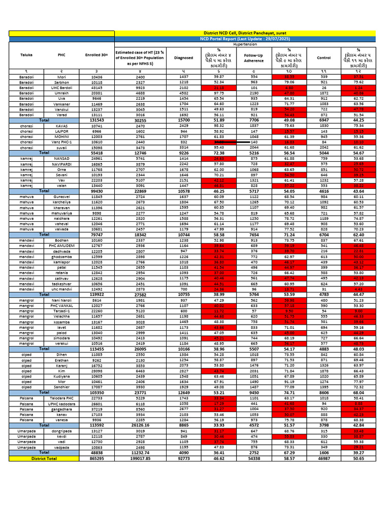 NCD Portal HT Report 2 | PDF