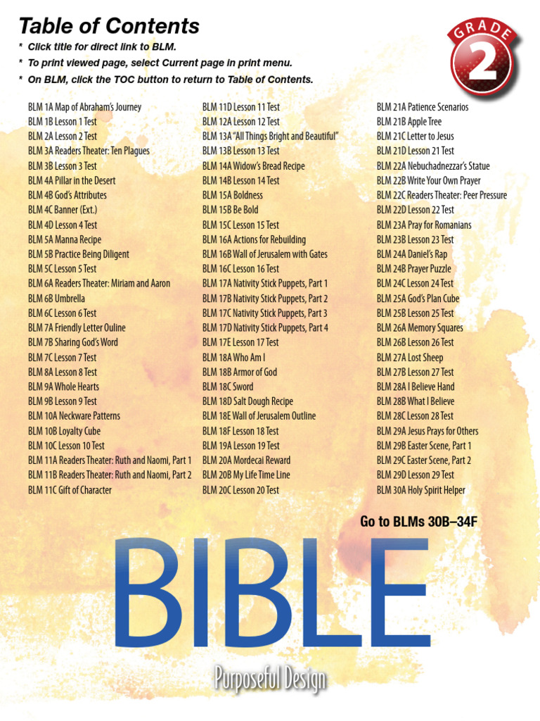 G2 Blackline Masters | PDF | Ruth (Biblical Figure) | Miriam