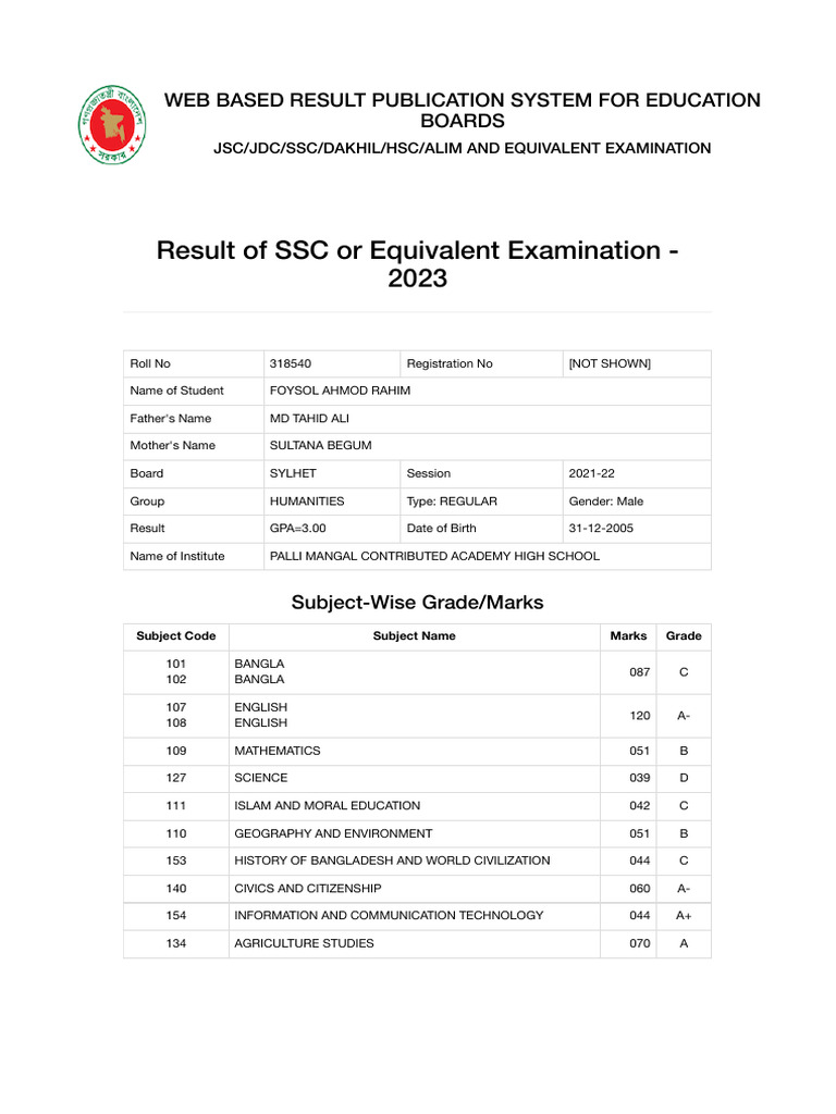 Web-Based Result System for Education | PDF | Vocational Education ...