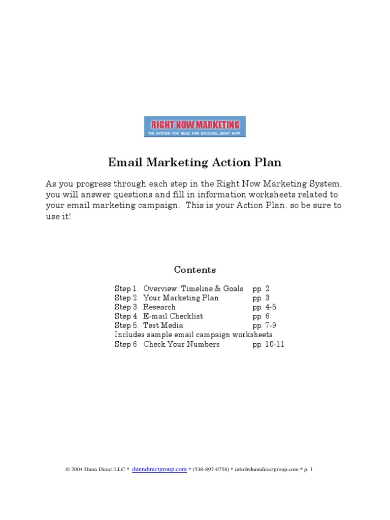 Email Action Plan | PDF | Hyperlink | Email
