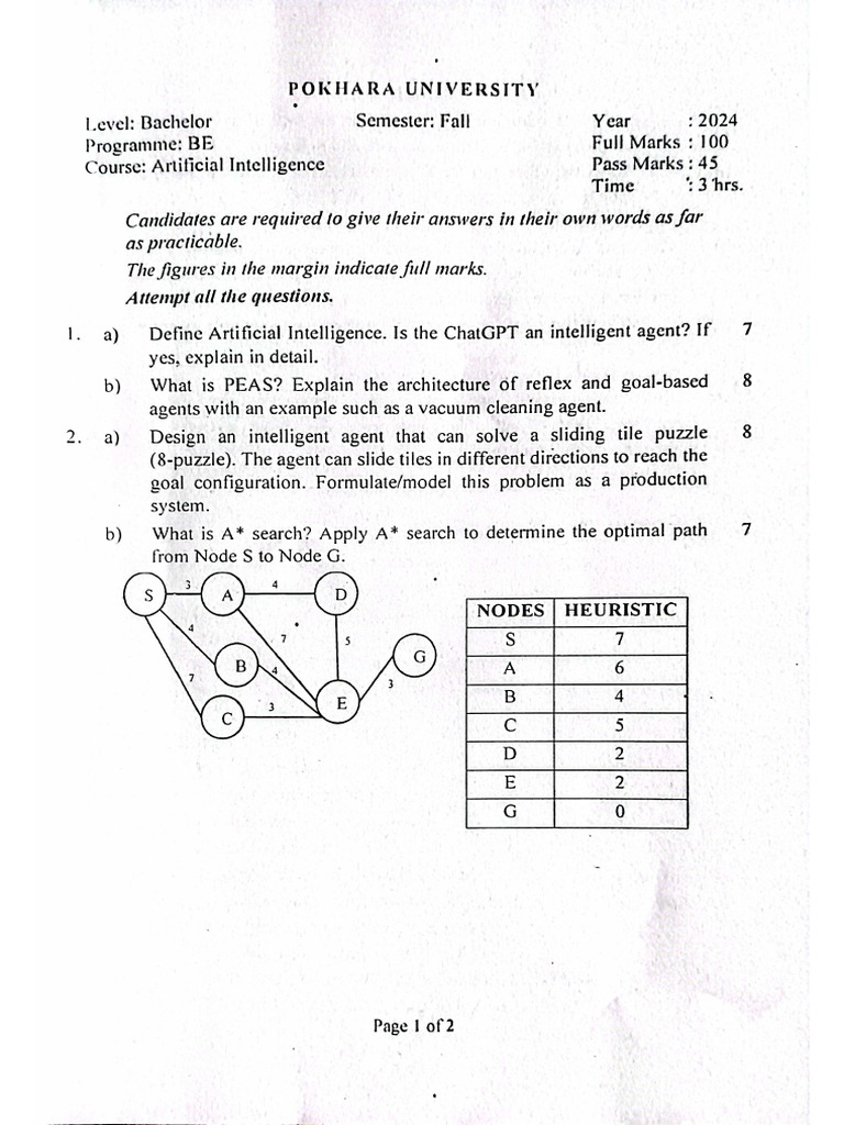 Artificial Intelligence Question Bank Pdf