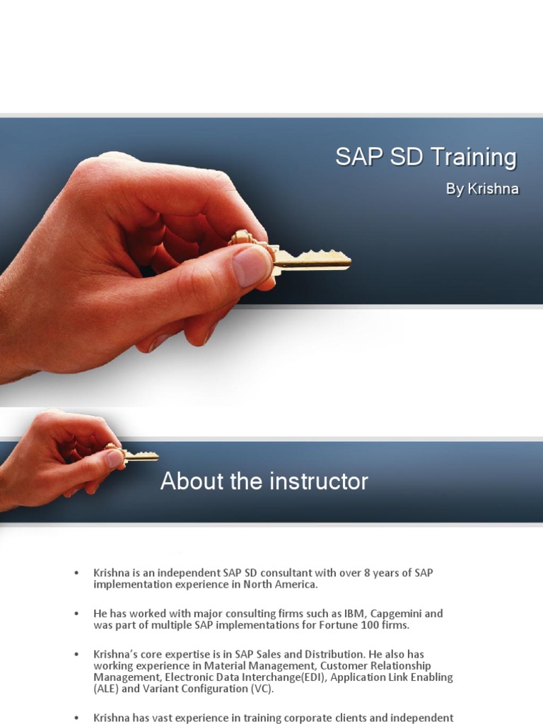 SAP SD Training | PDF | Sap Se | Sales