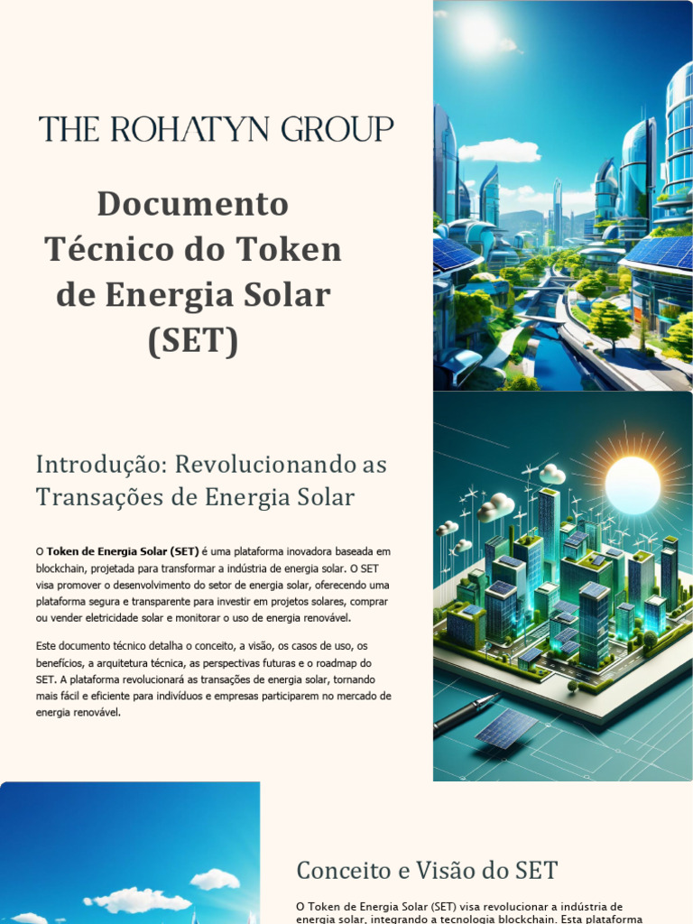Solar Energy Token SET White Paper | PDF | Fotovoltaica | Energia solar