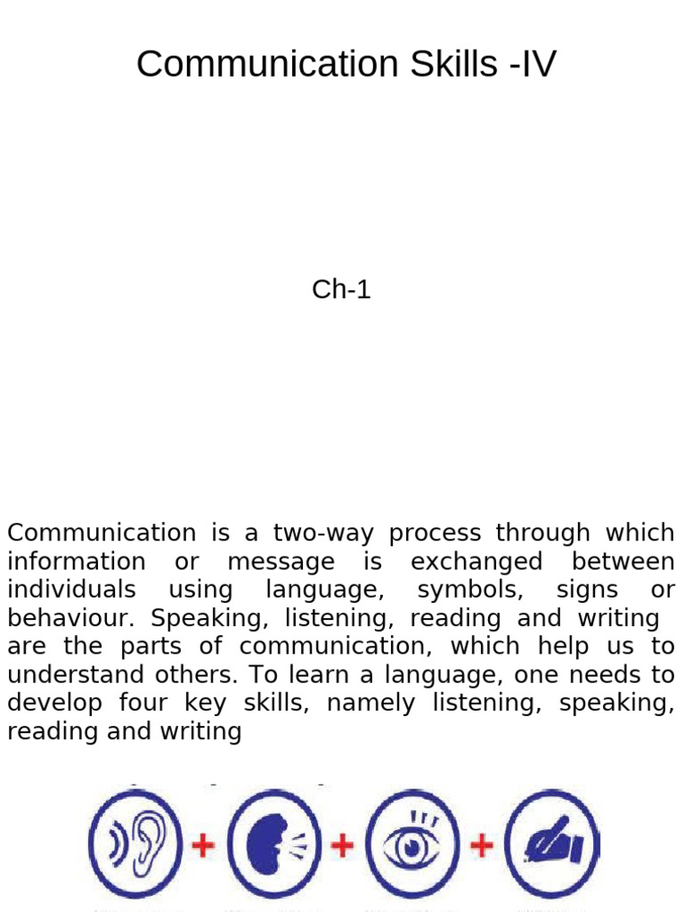 Effective Communication Skills Guide | PDF | Part Of Speech | Word