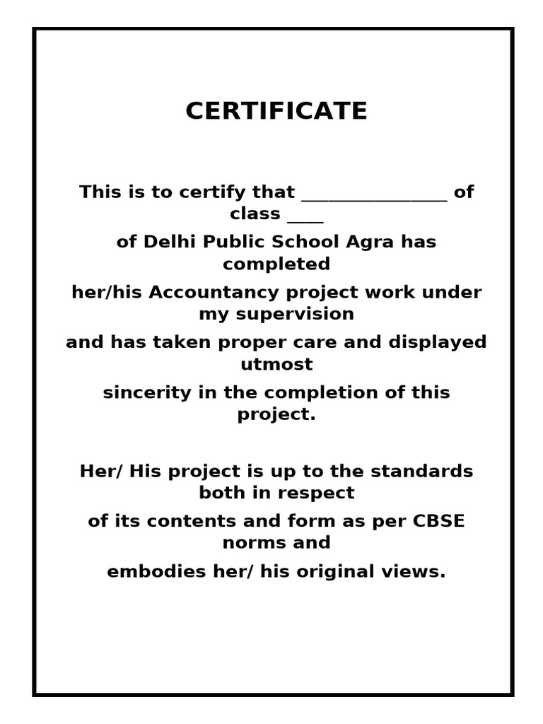 Final Certificate Acc Xii | PDF