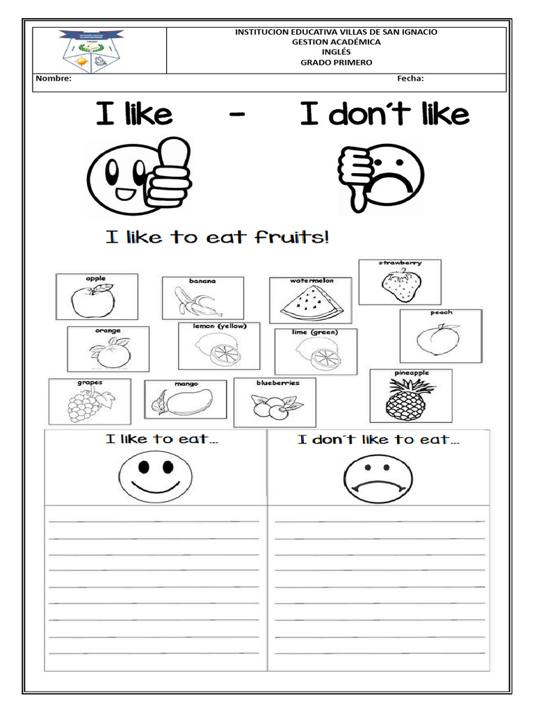 I Like I Don T Like | PDF