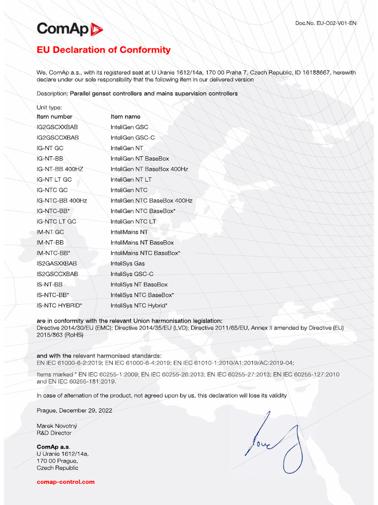 Eu Doc Eu-c02-V01-En is Ig Im Controllers | PDF