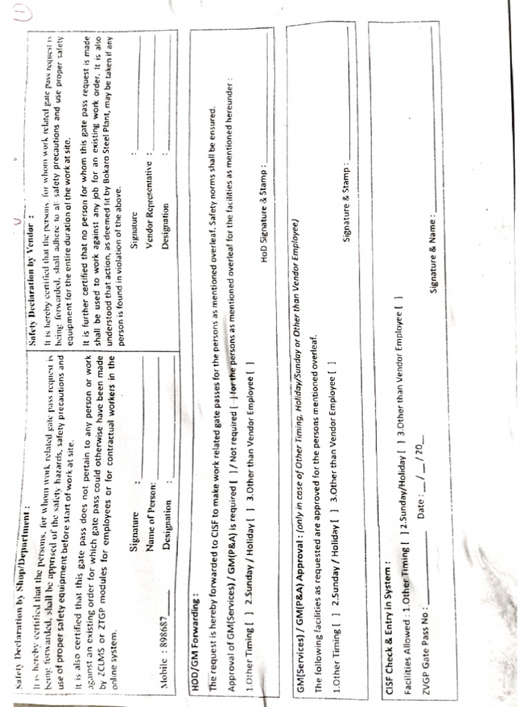 Safety Format CISF | PDF